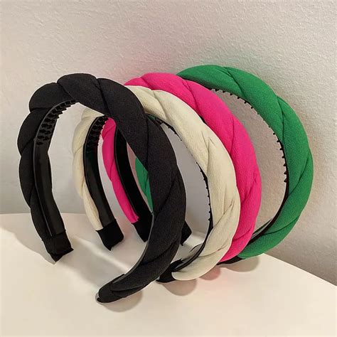 패션 솔리드 컬러 스폰지 머리띠 소녀 헤어 밴드 머리띠 모자를 쓰고 있죠 머리띠 단색 헤어밴드 여성용 헤어 액세서리 Aliexpress