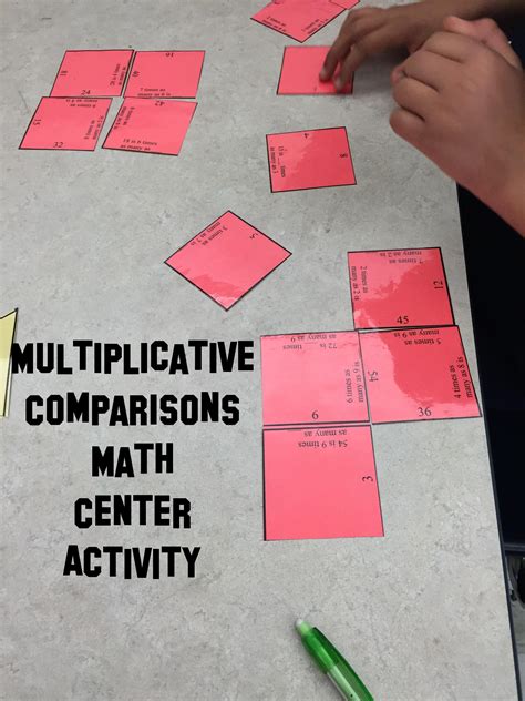 Multiplicative Comparison Games Magic Compare With Multiplication Compare With Multiplication