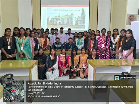 Department Of Biotechnology Industrial Visit To Pasteur Institute Of