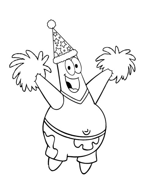 Patrick Star Coloring Page