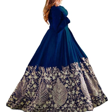 Stiched Patta Maxi Embroidery Dress For Girls Maxi Dresses For Girls Fancy Long Maxi Long