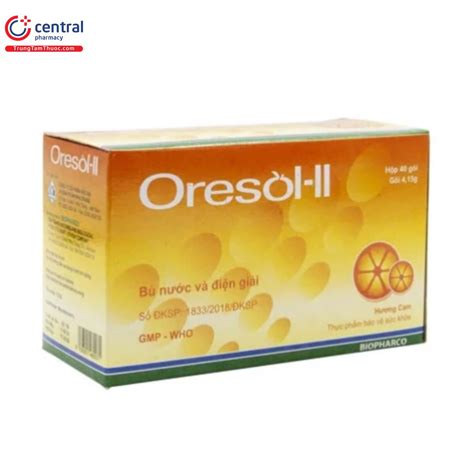 ChÍnh HÃng Oresol Ii Biopharco Bù Nước Và điện Giải Cho Cơ Thể