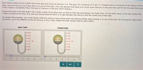 solved each sketch below shows a flask with some gas and a