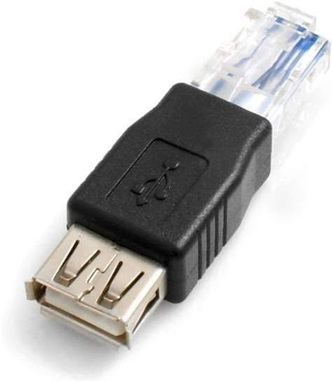 System S Rj Male To Usb A Female Coupling Adapter Plug Cable Amazon Co Uk Computers