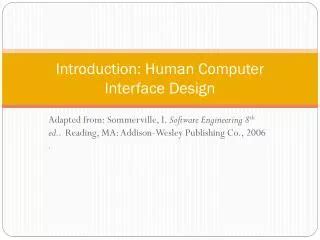 PPT Human Computer Interaction And Interface Design PowerPoint Presentation ID