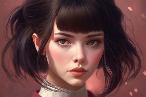 Premium Ai Image A Portrait Of A Asian Anime Girl