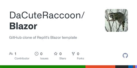 GitHub DaCuteRaccoon Blazor GitHub Clone Of Replit S Blazor Template