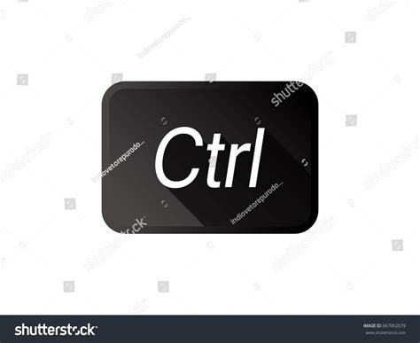 Control Button Computer Keyboard Ctrl vector de stock libre de regalías