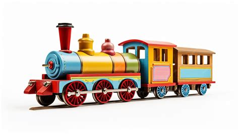 Premium Photo A Toy Train With A Colorful Train On The Front And The