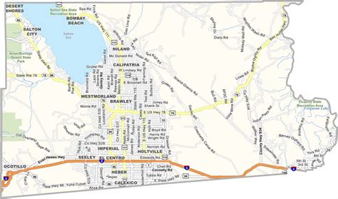 Imperial County Map California Us County Maps