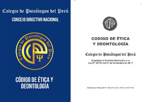 Codigo De Etica Psicologo Peruanopdf
