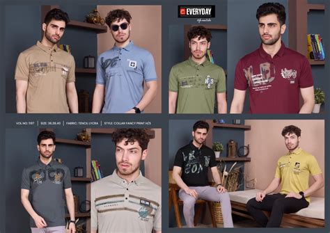 Vol 1197 Everyday Tencil Lycra Mens Tshirts Wholesaler Kavya Style Plus