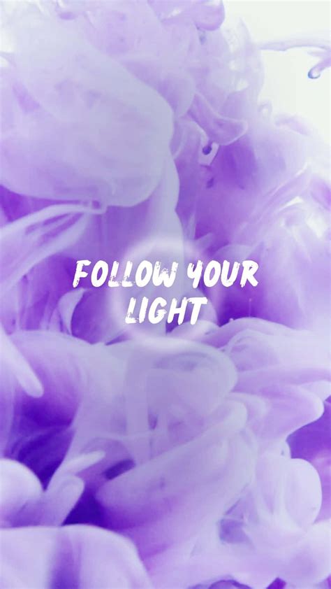 Download Soft Purple Inspirational Quote Wallpaper
