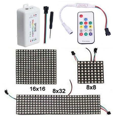 Buy Ws2812b Rgb Flexible Led Panel Matrix Programmable Display Screen Controller Online At
