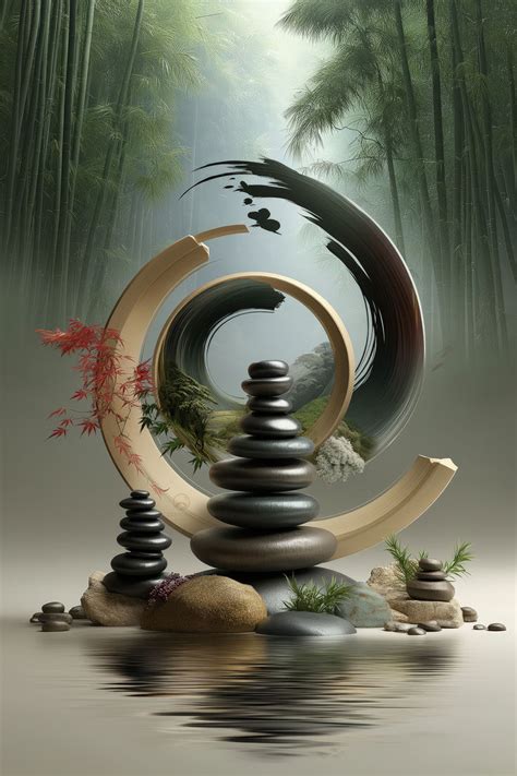 Zen Bamboo Enso Balance Wall Art Zm056 Etsy In 2025 Beautiful