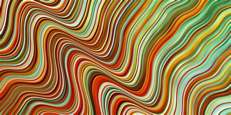 Light Green Yellow Vector Pattern With Curved Lines Colorful Geometric Sample With Gradient