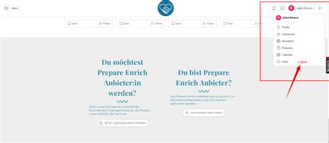 Logout Missing From User Menu Voxel