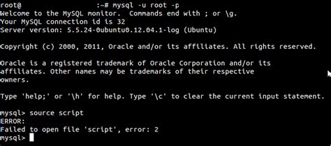 Tech Talks Run A Mysql Script File In Linux