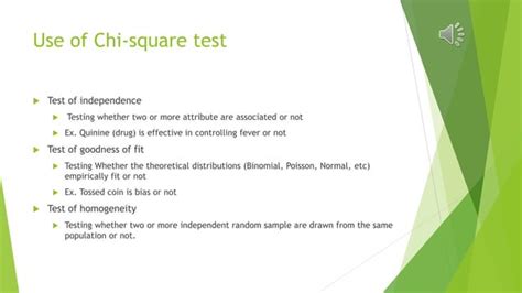 Chi Square Test Ppt