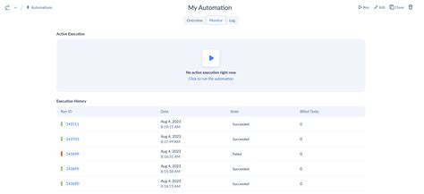 Monitoring Automation Executions