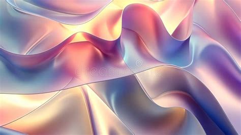Abstract Pastel Silk Waves Smooth Texture Artistic Background And