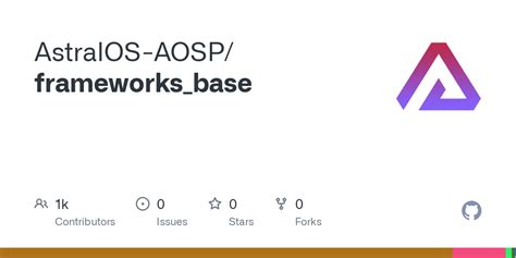 Github Astralos Aospframeworksbase