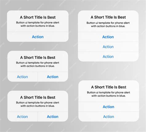 Premium Vector Notification Boxes Template Alert Ui Set Smartphone Warning Or Message