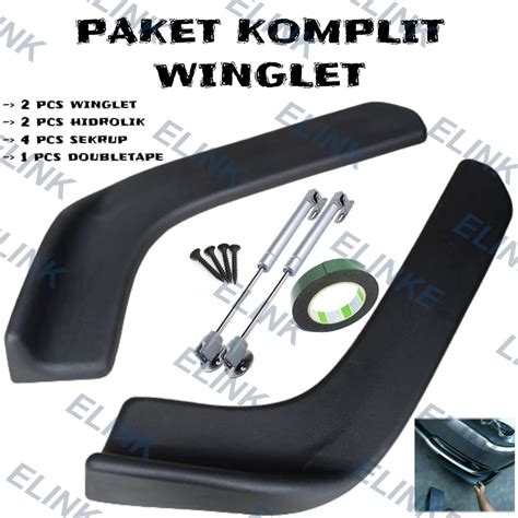 Jual 1 Set Lips Bumper Winglet Lips Bumper Winglet Universal Winglet