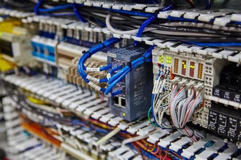 Premium Photo Industrial Ethernet Switch And Wiring Closeup In Server