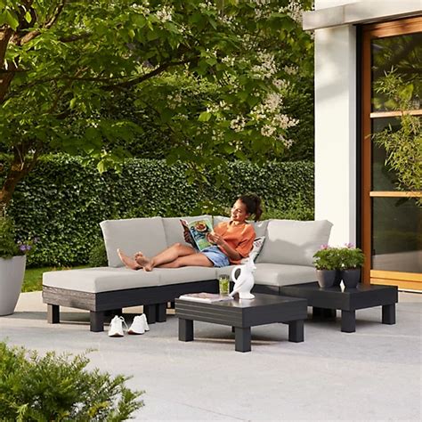 Keter Elements Grey 4 Seater Modular Seating