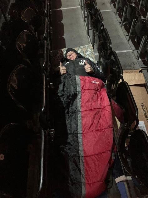 It Was Great To Take Part In Our First Stadium Sleepout Thank You To Everyone Who Took Part And