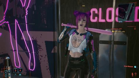 Cyberpunk 2077 Meeting Judy At The Strip Club Trying To Find Evelyn
