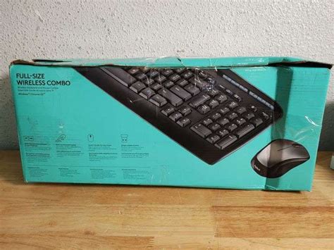 Logitech Full Size Wireless Keyboard Mouse Combo 2 Sets Open Box See Condition Notes