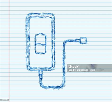스마트폰 충전기 어댑터 및 전기 소켓 배터리 부족 알림 스케치 아이콘입니다 벡터 일러스트레이션 0명에 대한 스톡 벡터 아트 및 기타 이미지 Istock