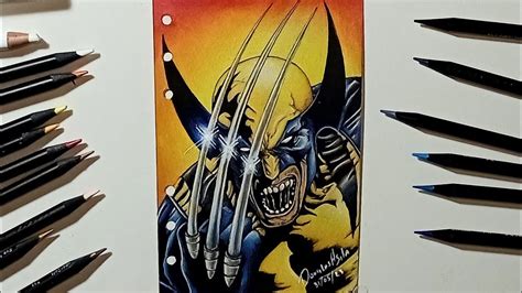 Desenhando Wolverine Time Lapse Parte 2 Youtube