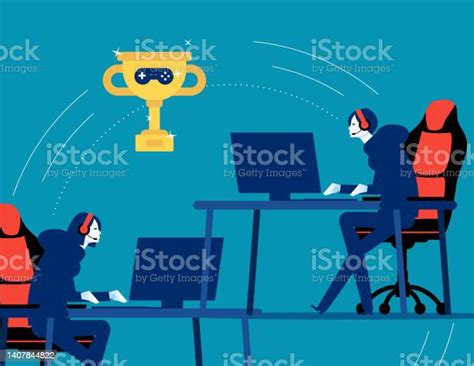 E스포츠 토너먼트 온라인 스포츠 벡터 일러스트 레이 션 개념 Championship에 대한 스톡 벡터 아트 및 기타 이미지 Championship E스포츠 게이머