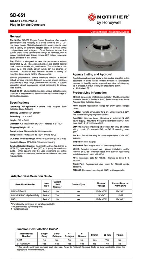 SYSTEMSENSOR 2151 Photoelectric Smoke Detector Plug In 57 OFF