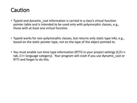run time type identification ppt download