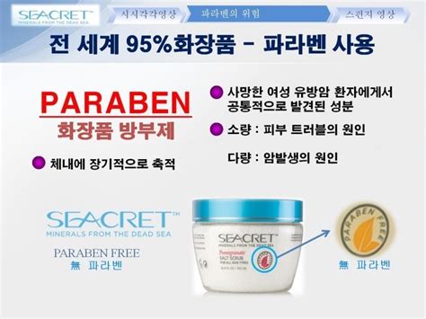Seacret 시크릿은 전 제품이 無파라벤화학 방부제 제품 천연미네랄로만든 제품입니다 네이버 블로그