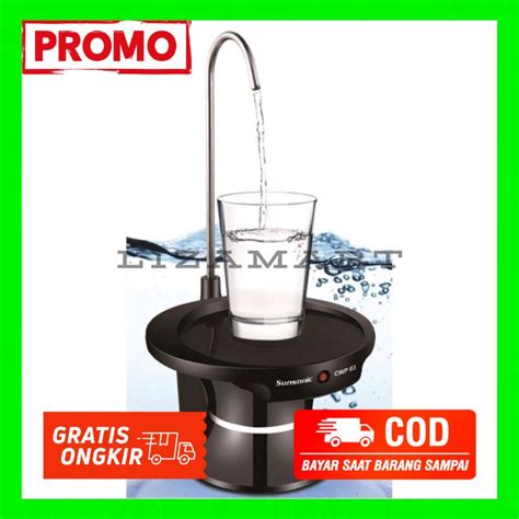 Jual Pompa Galob Sunsonic Pompa Galon Elektrik Pompa Air Minum Dudukan Gelas Shopee Indonesia