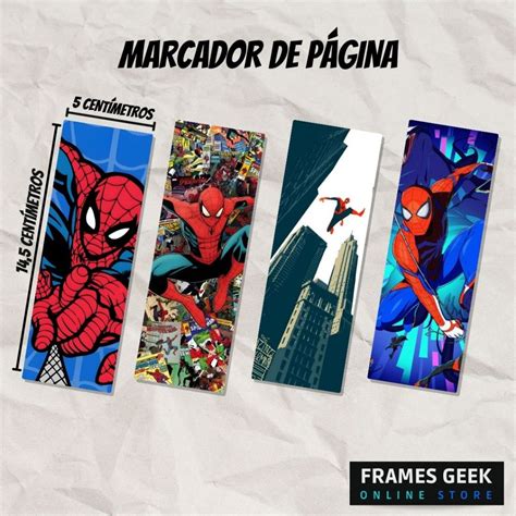 Marcador De Página Spider Man Plastificado Shopee Brasil