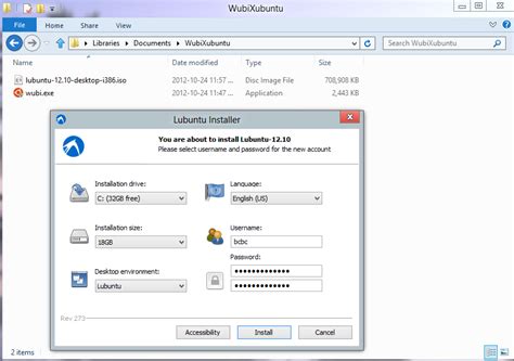 ubuntu with wubi tricking wubi into installing xubuntu 12 10