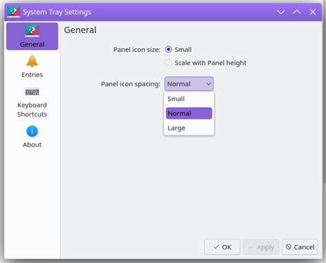Different Spacing Between Widgets In New Plasma Panel Compared To An