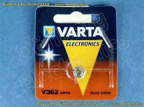 Batteries: 362 - BATTERY 1.55V/21MAH WATCH...