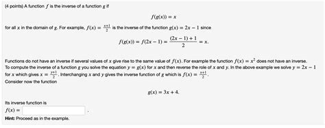 solved 4 points suppose f x x2 1 and g x x 1 then a