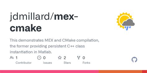 GitHub Jdmillard Mex Cmake This Demonstrates MEX And CMake Compilation The Former Providing