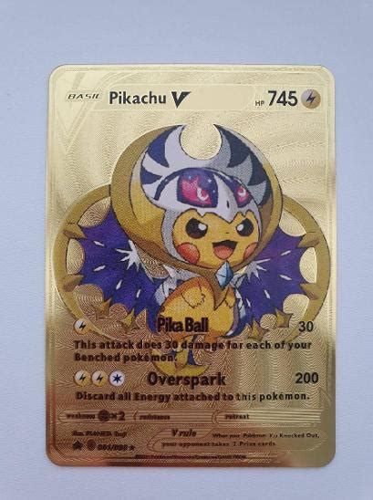 Pokémon Kovová Karta Pikachu Aukro Pokémon Kovová Karta Pikachu Aukro