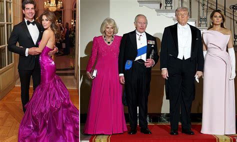 Fox Newss Jesse Watters 47 Takes His Young Wife 33 To State Dinner