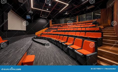 A Contemporary Classroom With Modular Seating And Interactive Digital A Contemporary Classroom With Modular Seating And Interactive Digital