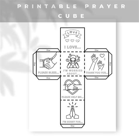Prayer Cube Printable Printable Multiplication Tables